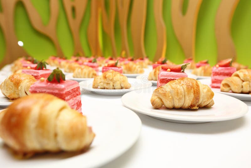 Pattern Arrangement of Coffee Snack in Complete Set Ready for ...