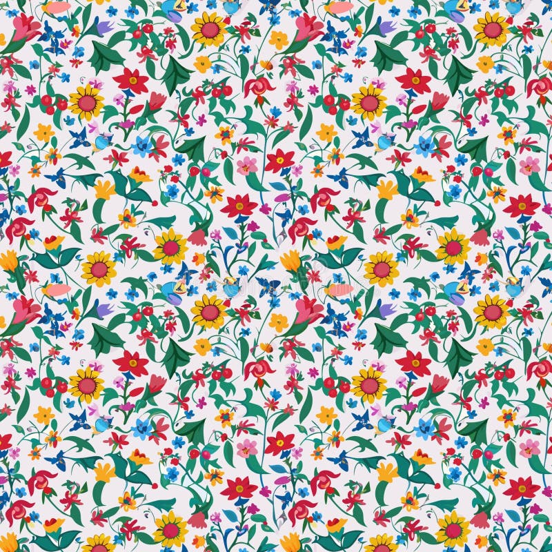 Florals Pattern Design for Cloth, T Shirt, Pillowcase. Flower Pattern ...