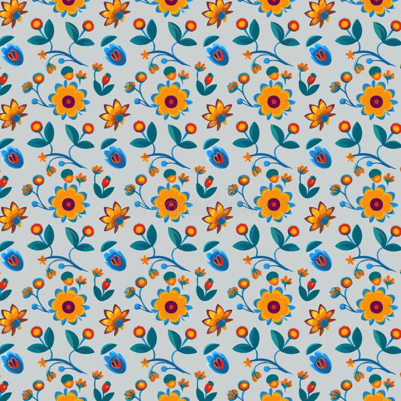 Florals Pattern Design for Cloth, T Shirt, Pillowcase. Flower Pattern ...