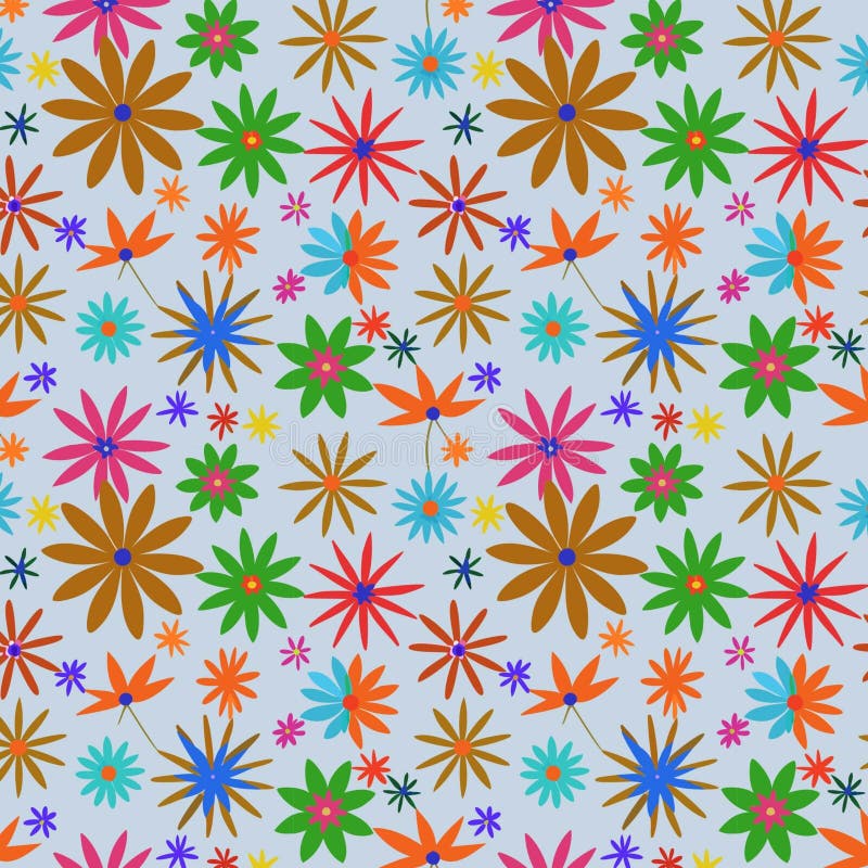 Florals Pattern Design for Cloth, T Shirt, Pillowcase. Flower Pattern ...