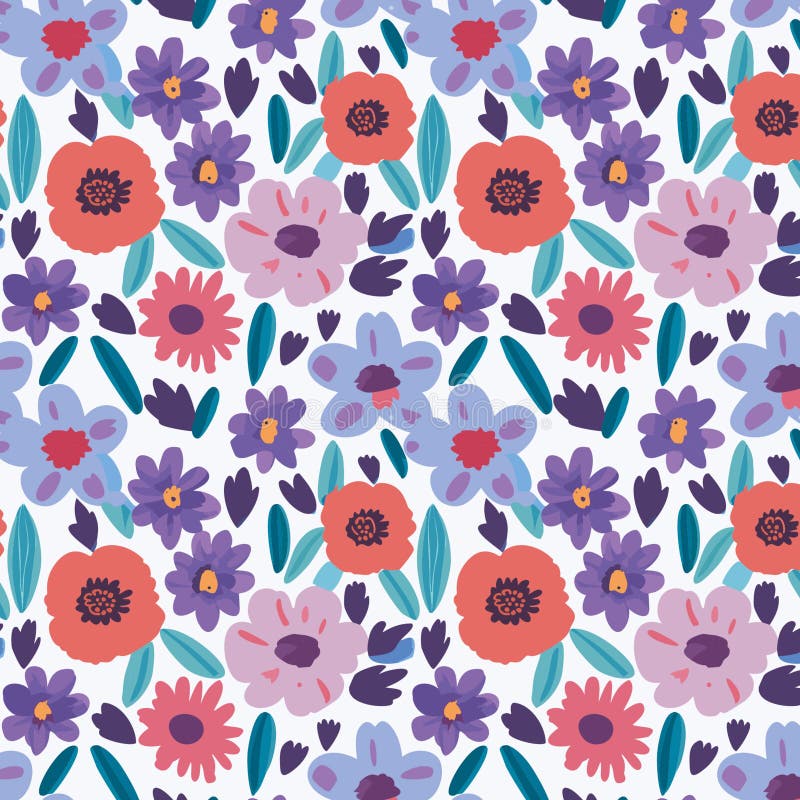 Pattern Art Design. Flower Pattern with Leaves. Floral Bouquets. Flower ...