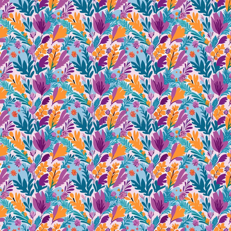 Pattern Art Design. Flower Pattern with Leaves. Floral Bouquets. Flower ...