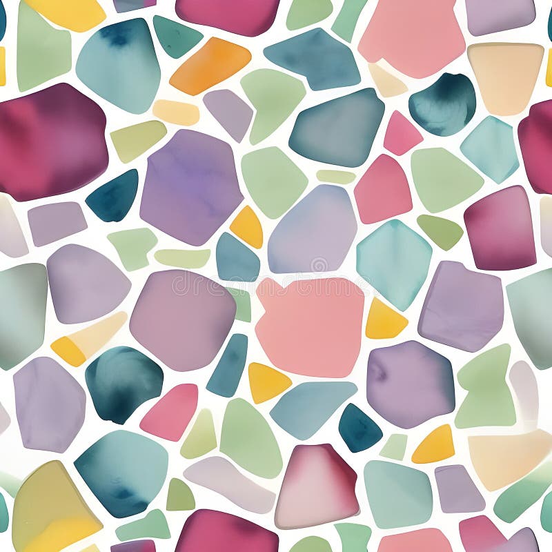 Geometric Terracotta Style Broken Shapes Stock Illustration ...