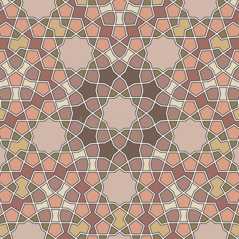 Pattern in Authentic Arabian Style. Girih Pattern. Arabian Background ...