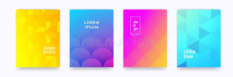 Pattern Background, Color Gradient Halftone Geometric Vector Abstract ...
