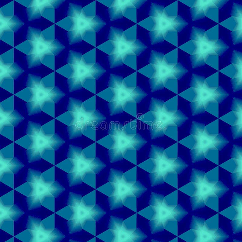 Vintage Pattern For Background Design With Bright Blue Triangles Stock ...