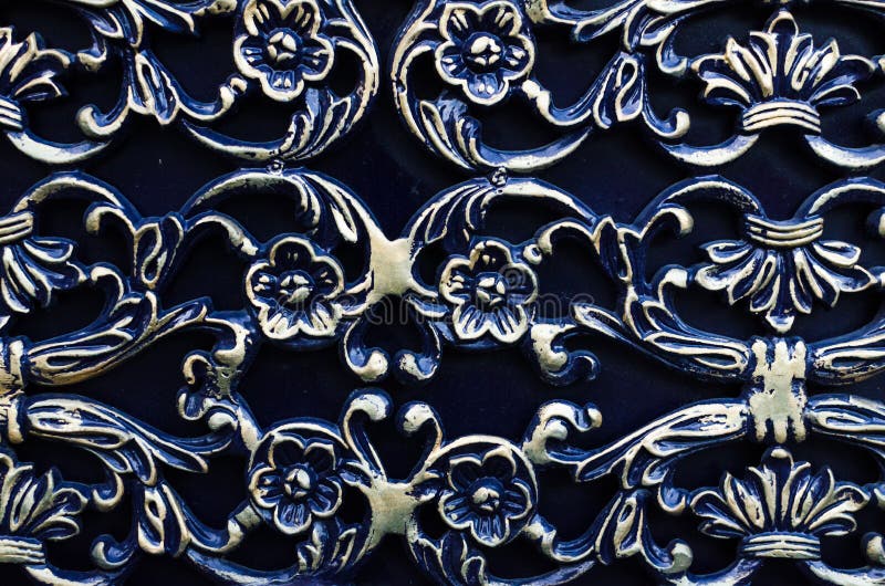 The Pattern or Background on Metallic Gate Stock Photo - Image of ...