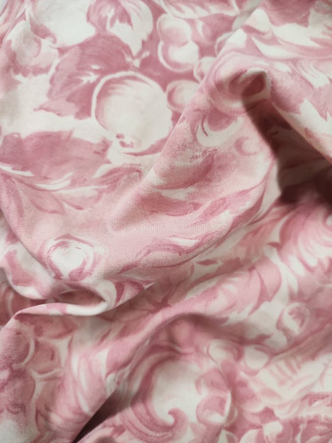 Pattern and Background of Pink Floral Patterned Fabric Stock Image ...