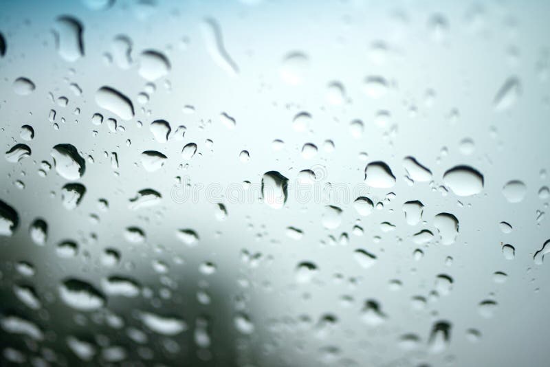 Raindrops on the Car Window Stock Image - Image of water, monochrome ...