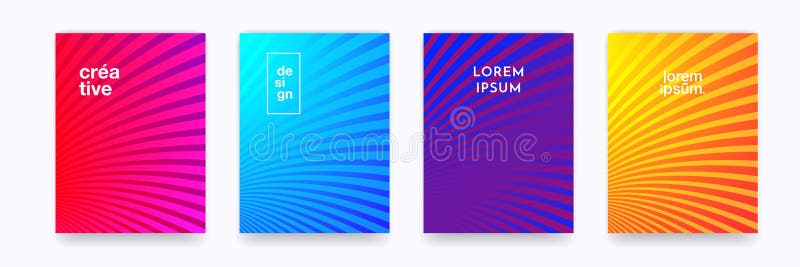 Pattern Backgrounds, Color Gradient Halftone Wave Line Abstract Trendy ...