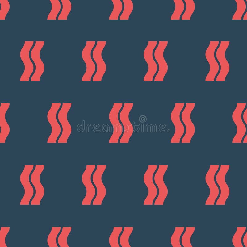 Simple Vector Illustration with Ability To Change. Pattern with Bacon ...
