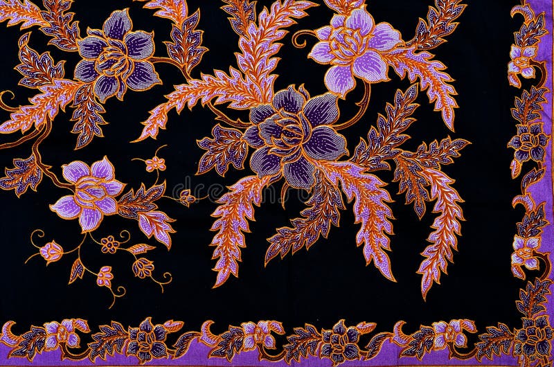 Pattern and Batik Textile stock illustration. Illustration of fabric ...