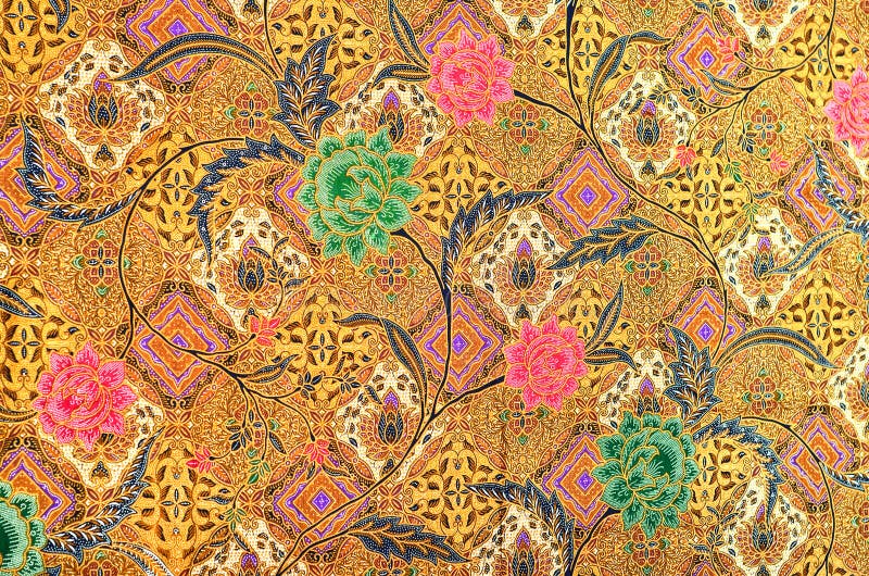 Pattern and Batik Textile stock illustration. Illustration of ornament ...