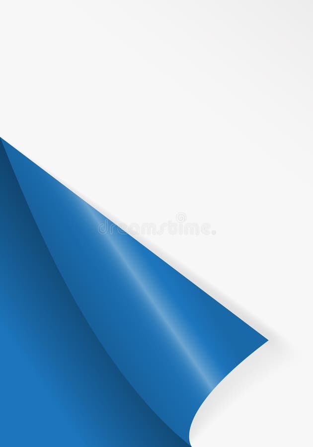 Pattern of Bent Corner for Free Filling of Blue Color. Vector ...