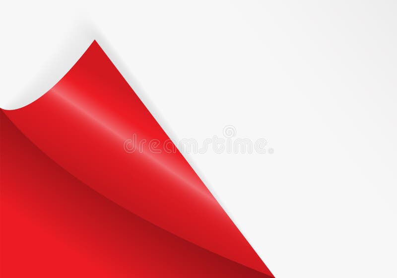 Pattern of Bent Corner for Free Filling of Red Color. Vector ...