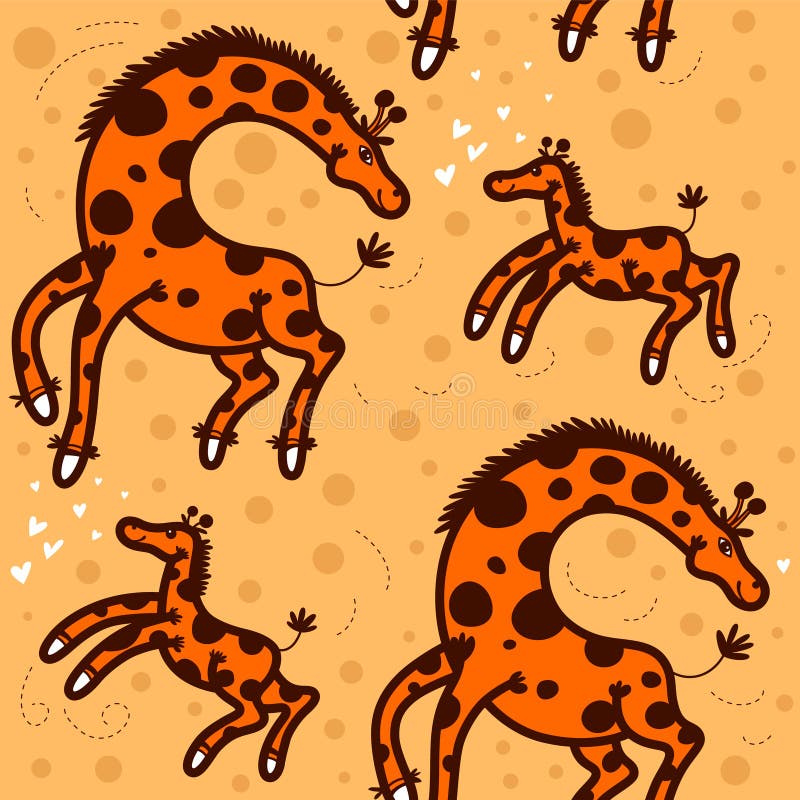 Pattern with Orange Dragons Stock Vector - Illustration of textile ...