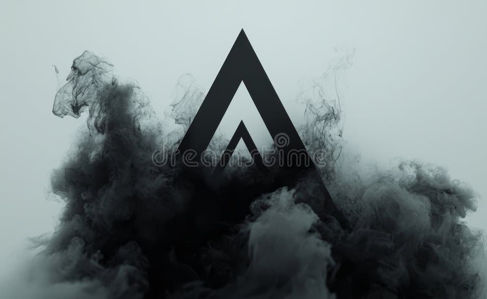 A Pattern of Black Geometric Shapes Spread Across a White Background ...