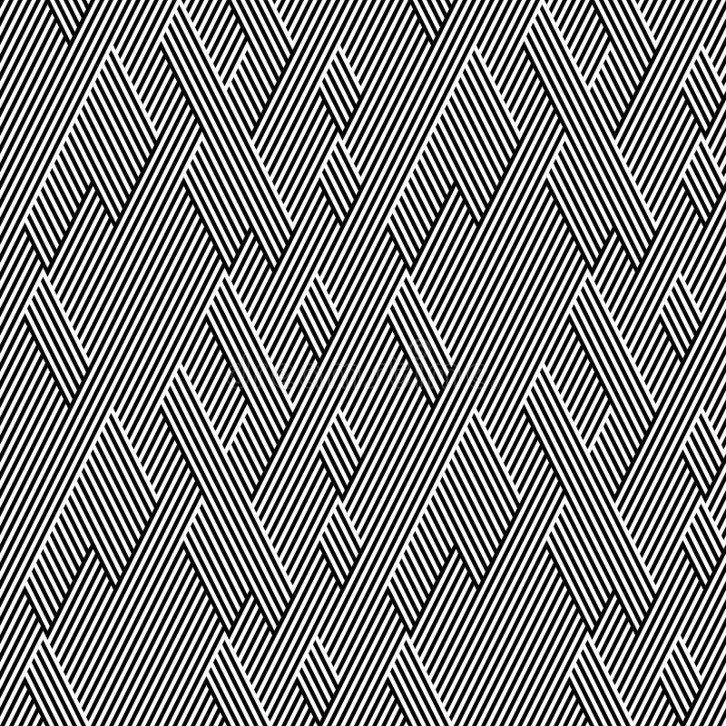 Pattern with Black Lines (8), Modern Stylish Image. Stock Vector ...