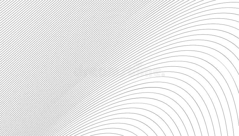 Illustration of the Pattern of Black Lines on White Background Stock ...