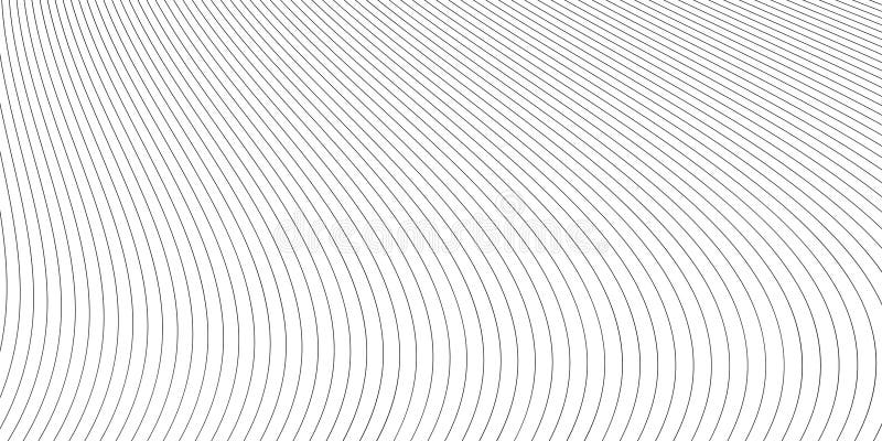 Illustration of the Pattern of Black Lines on White Background Stock ...