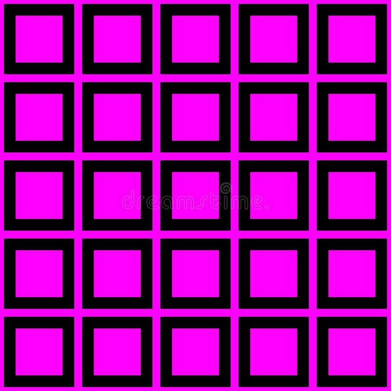 Pattern of Black and Pink Squares Stock Vector - Illustration of ...