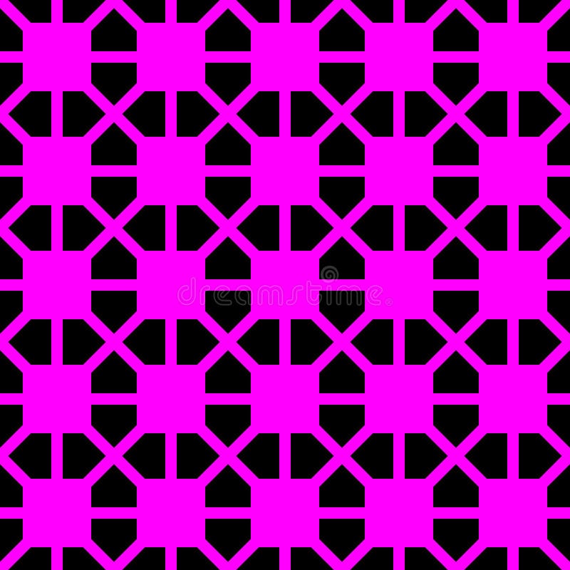 Pattern of Black and Pink Squares Stock Vector - Illustration of ...
