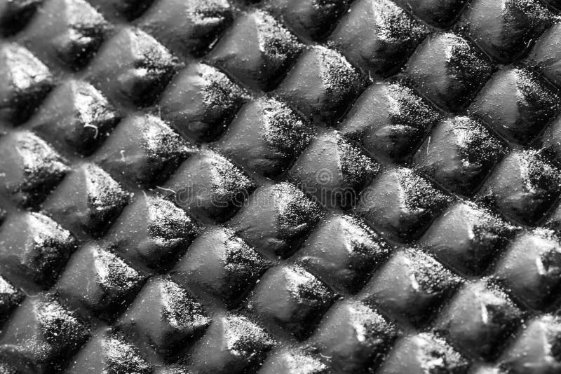 Pattern on the Black Rubber Mats Stock Image - Image of close, industry ...