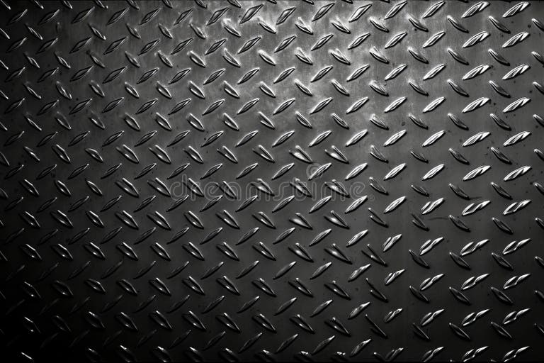 The Pattern of the Black Steel Floor Stock Illustration - Illustration ...