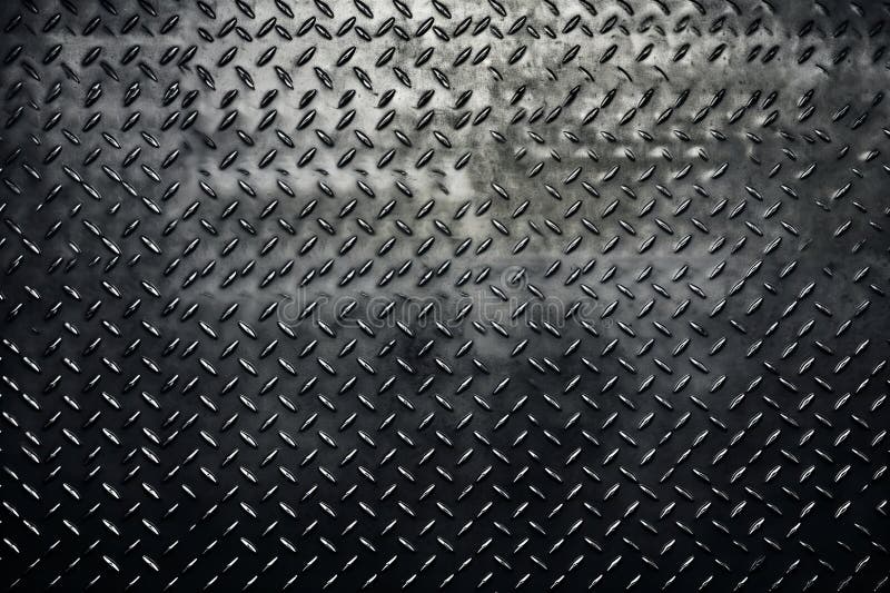 The Pattern of the Black Steel Floor Stock Illustration - Illustration ...