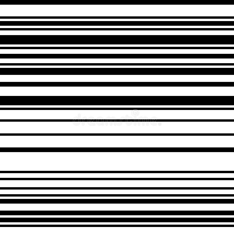 Pattern with Black and White Horizontal Lines, Modern Stylish Image ...