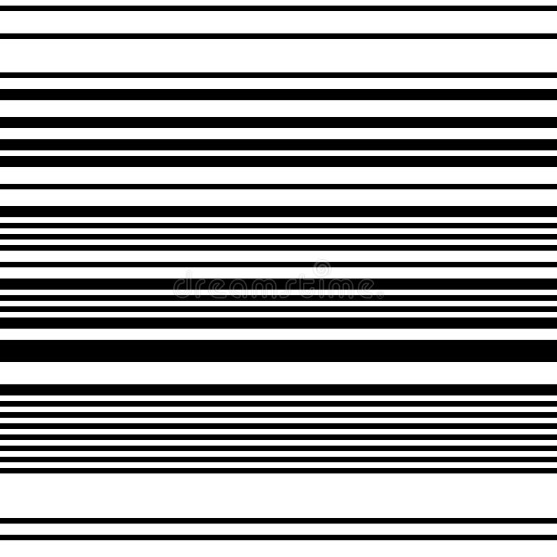 Pattern with Black and White Horizontal Lines, Modern Stylish Image ...