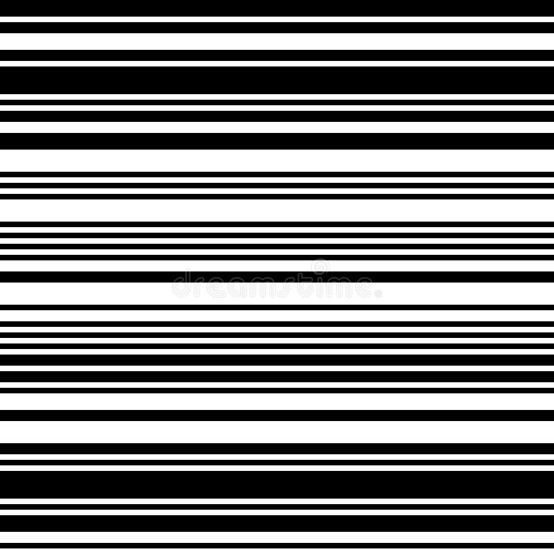 Pattern with Black and White Horizontal Lines, Modern Stylish Image ...