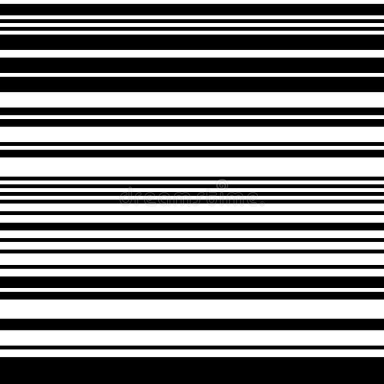 Pattern with Black and White Horizontal Lines (2), Modern Stylish Image ...