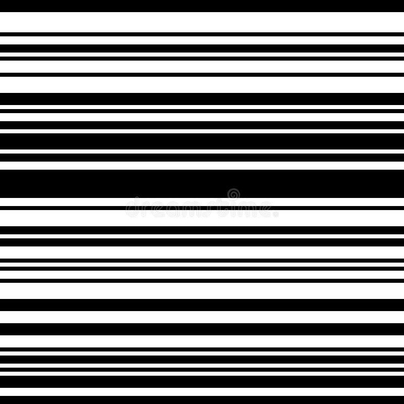 Pattern with Black and White Horizontal Lines, Modern Stylish Image ...