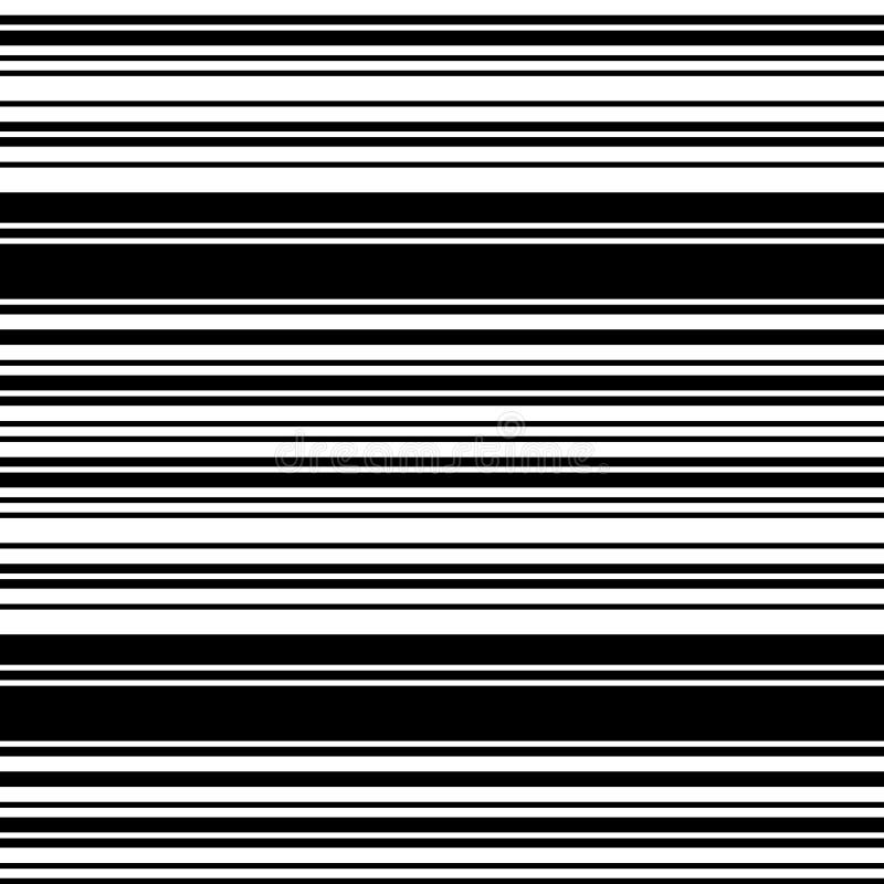 Pattern with Black and White Horizontal Lines, Modern Stylish Image ...