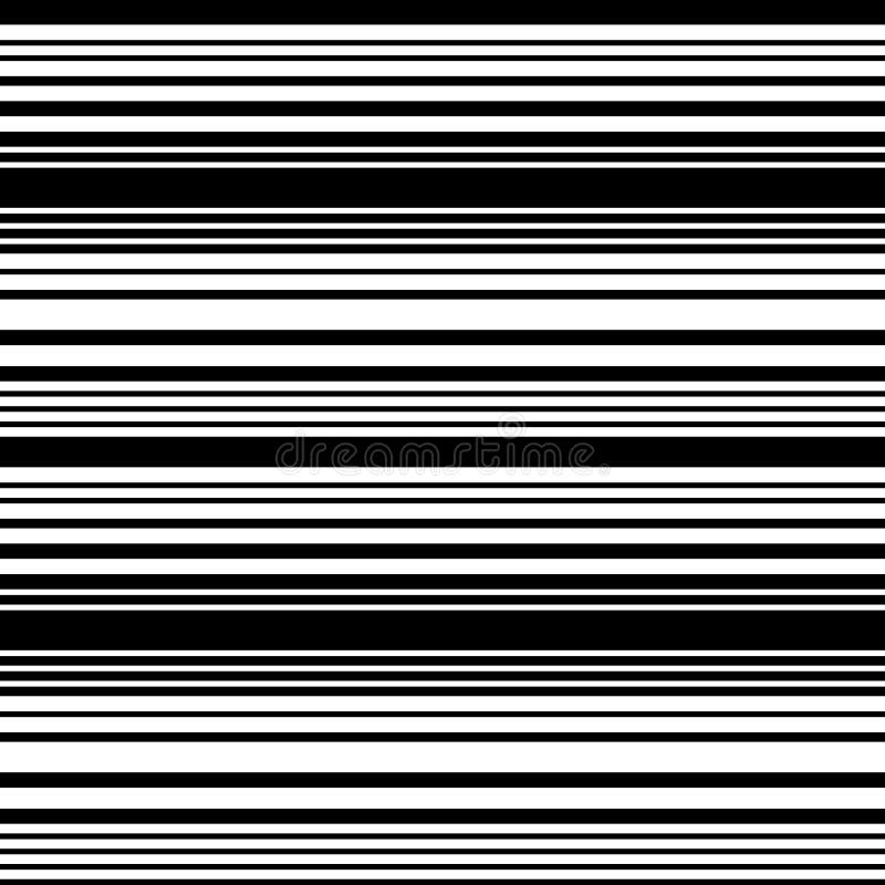 Pattern with Black and White Horizontal Lines, Modern Stylish Image ...