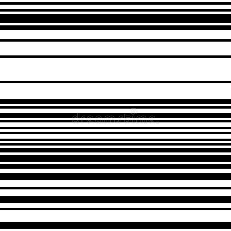 Pattern with Black and White Horizontal Lines Stock Vector ...