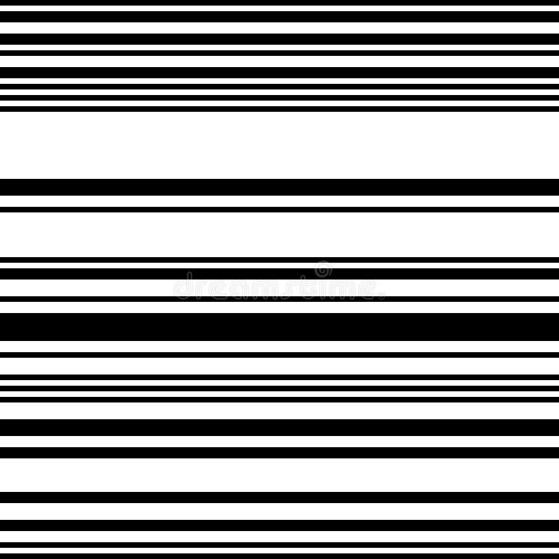 Pattern with Black and White Horizontal Lines Stock Vector ...