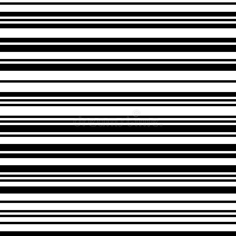 Pattern with Black and White Horizontal Lines, Modern Stylish Image ...