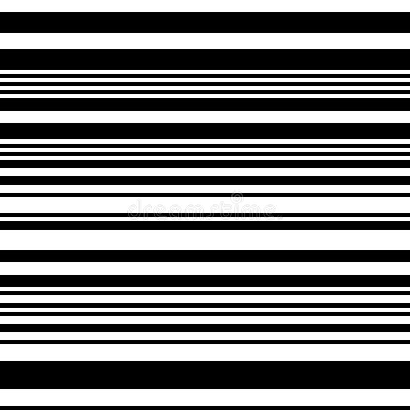 Pattern with Black and White Horizontal Lines, Modern Stylish Image ...
