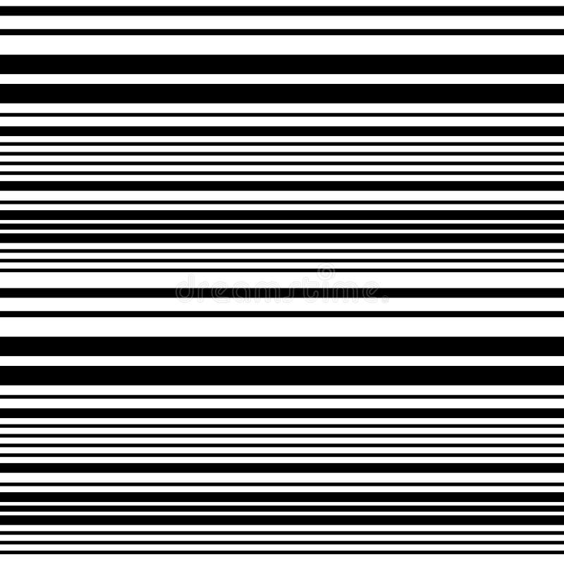 Pattern with Black and White Horizontal Lines, Modern Stylish Image ...