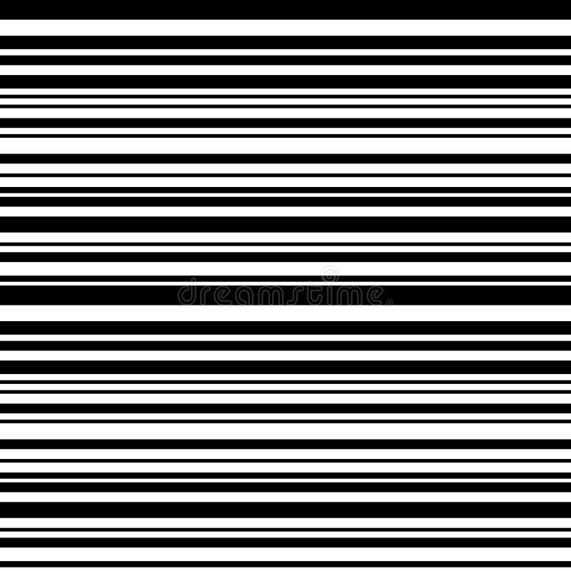 Pattern with Black and White Horizontal Lines, Modern Stylish Image ...