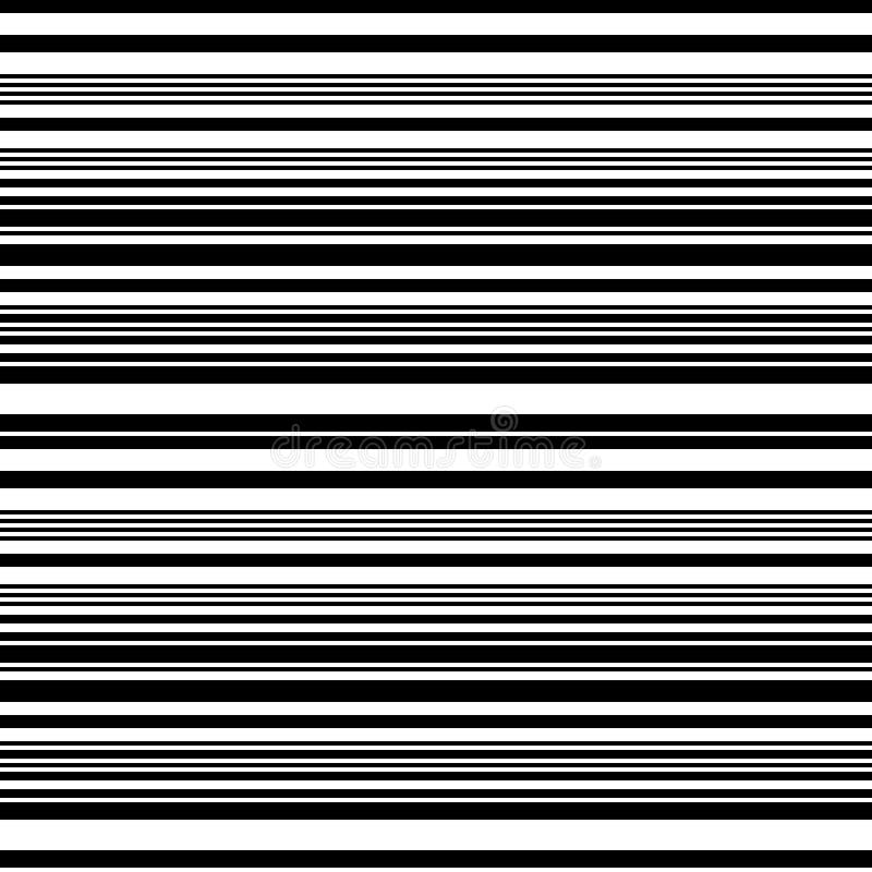 Pattern with Black and White Horizontal Lines, Modern Stylish Image ...