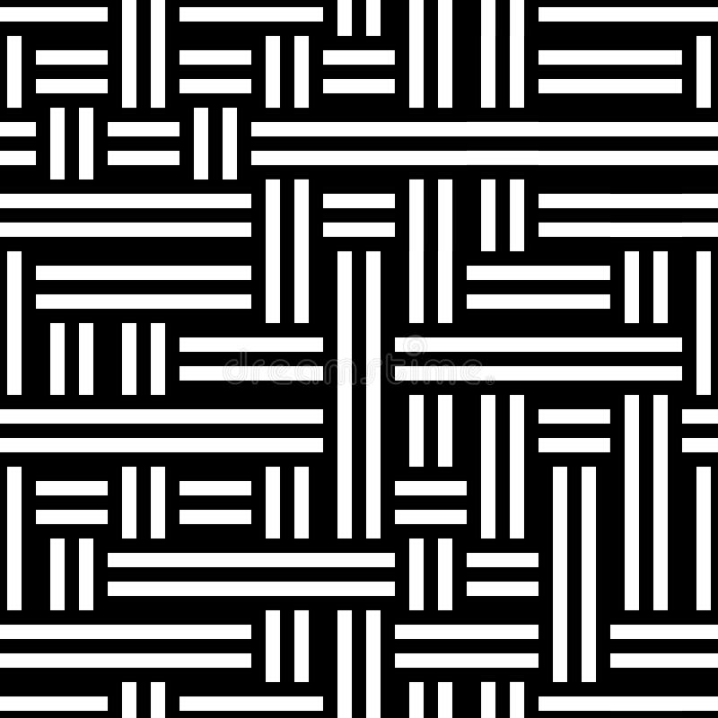 Pattern with Black and White Lines 8337, Modern Stylish Image. Stock ...