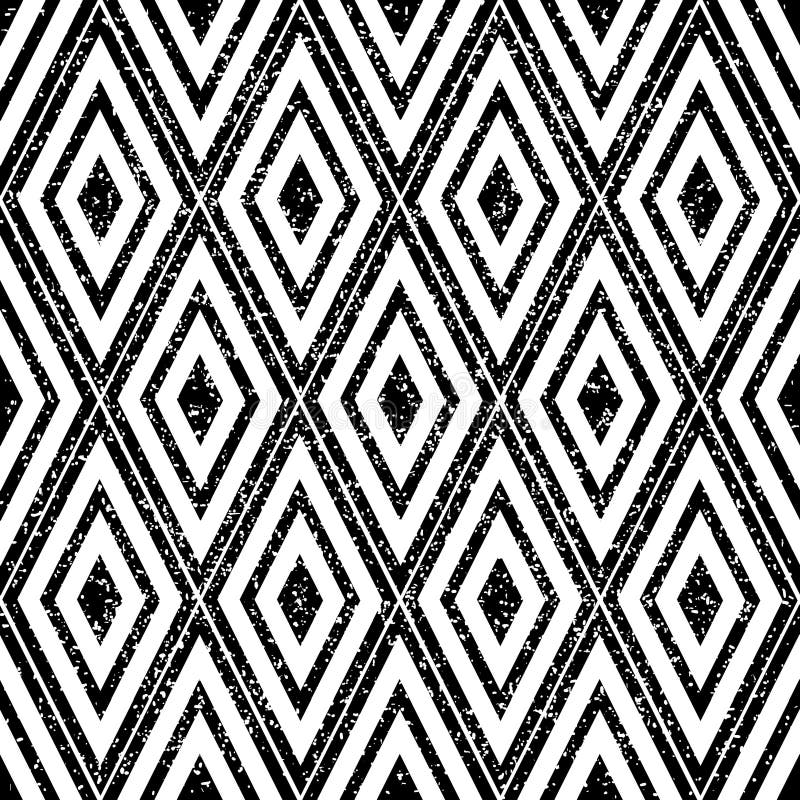 28 Pattern with Black and White Rhombus, Modern Stylish Image. Stock ...