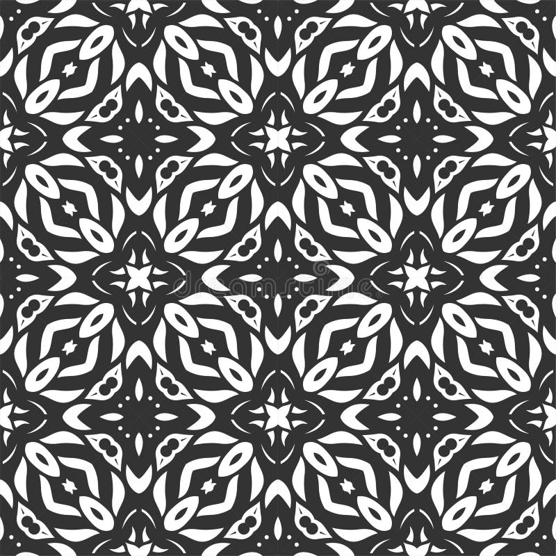 Pattern Black and White Shape. Simple Seamless Ornament Background ...