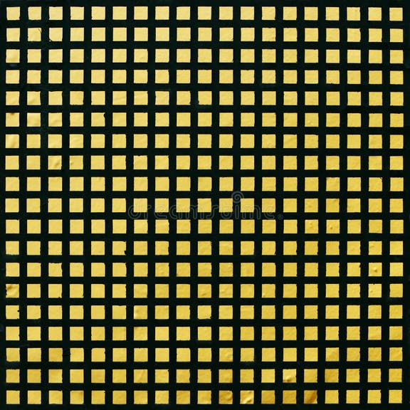 Pattern of Black-yellow Grate on a Wall Surface. Stock Illustration ...