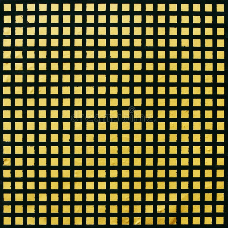 Pattern of Black-yellow Grate on a Wall Surface. Stock Illustration ...