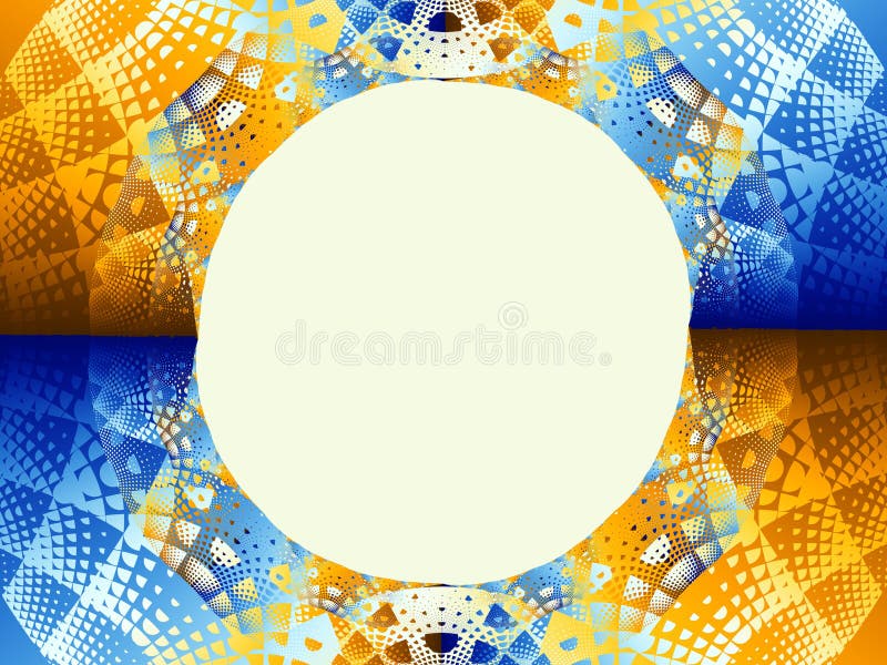 Pattern with blank circle stock illustration. Illustration of ...