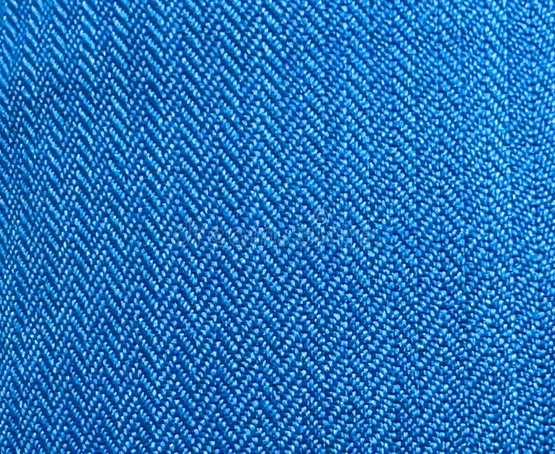 Pattern of Blue Fabric Close-up with Triangular Shaped Stitching Stock ...